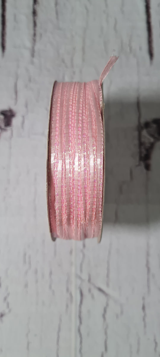 Cinta doble razo lurex Rosado – Tienda & Taller Jhovi´scrap