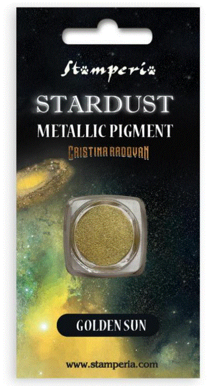 Stardust Metallic Pigment Golden sun – Tienda & Taller Jhovi´scrap